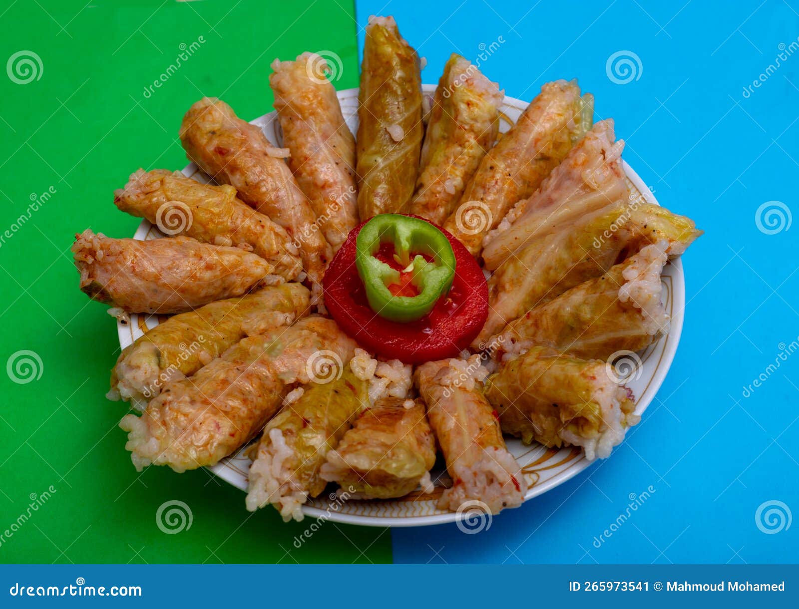 Stuffed Cabbage Dish, One of the Popular Dishes in Egypt Stock Image ...