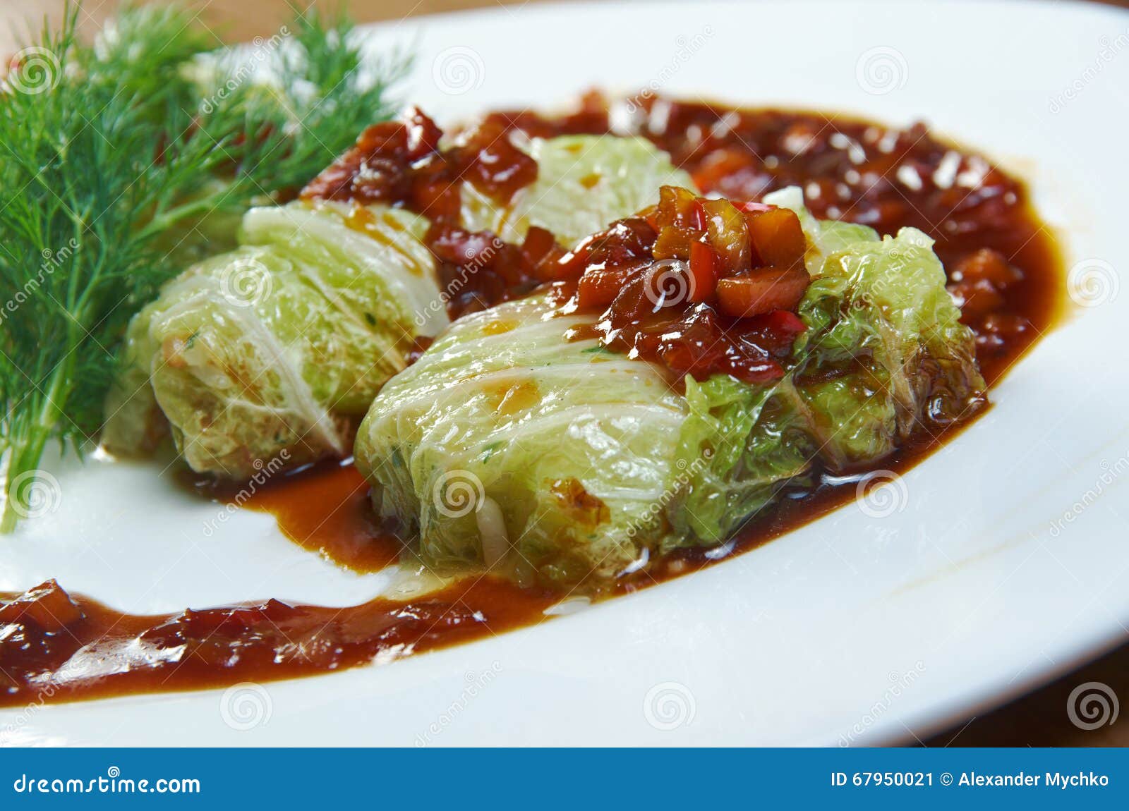 Stuffed cabbage leaves stock image. Image of homemade - 67950021