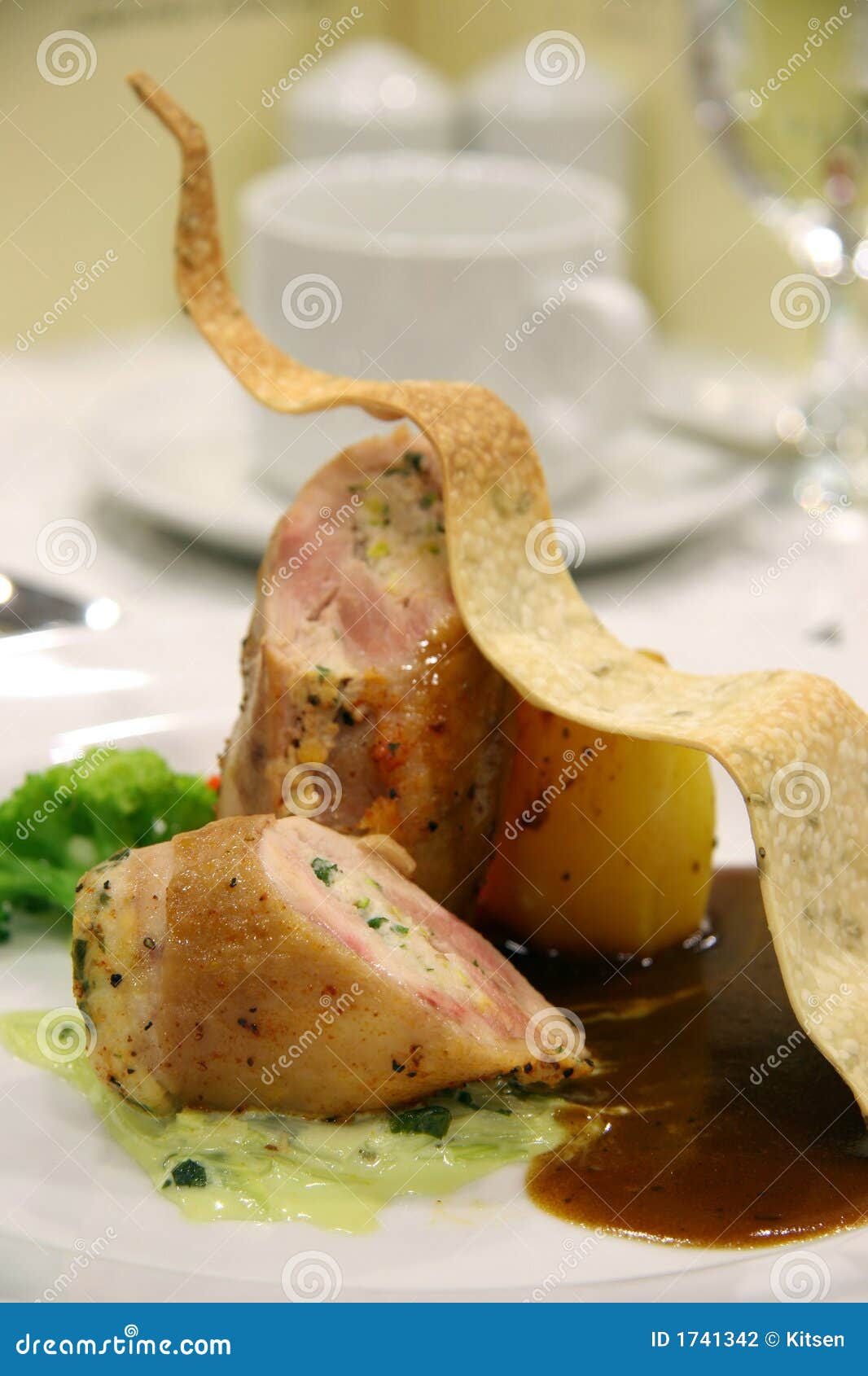 Stuffed chicken leg stock photo. Image of lunch, carrot - 1741342