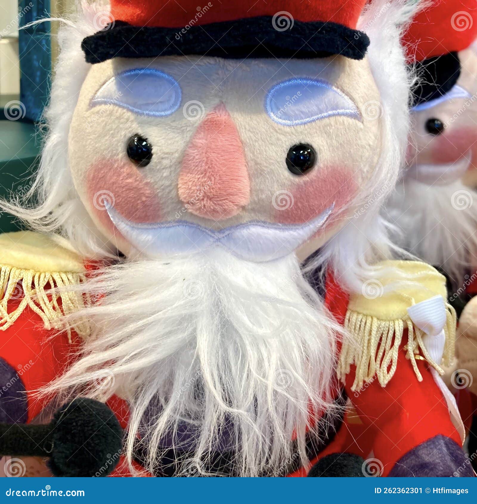 Stuffed Christmas Nutcracker Toy Stock Image - Image of traditional ...