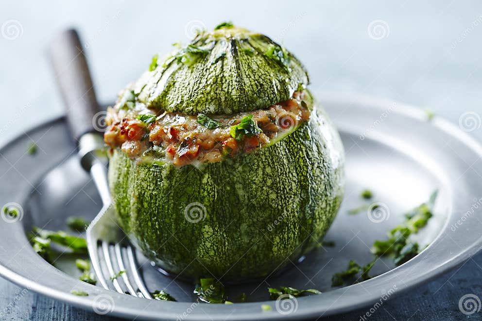 Stuffed courgette stock photo. Image of greek, round - 38224344