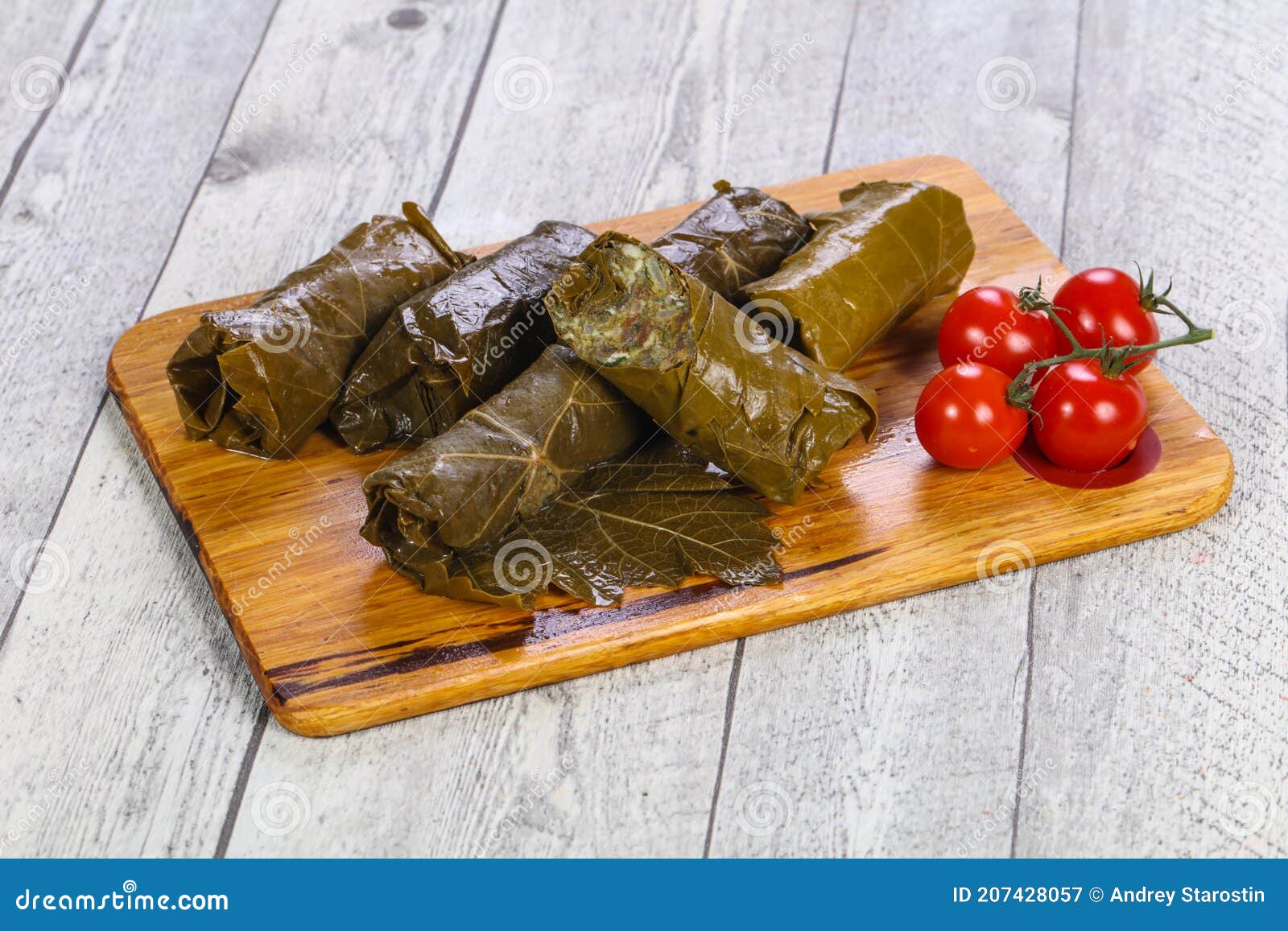 Stuffed dolma with meat stock image. Image of vegetarian - 207428057