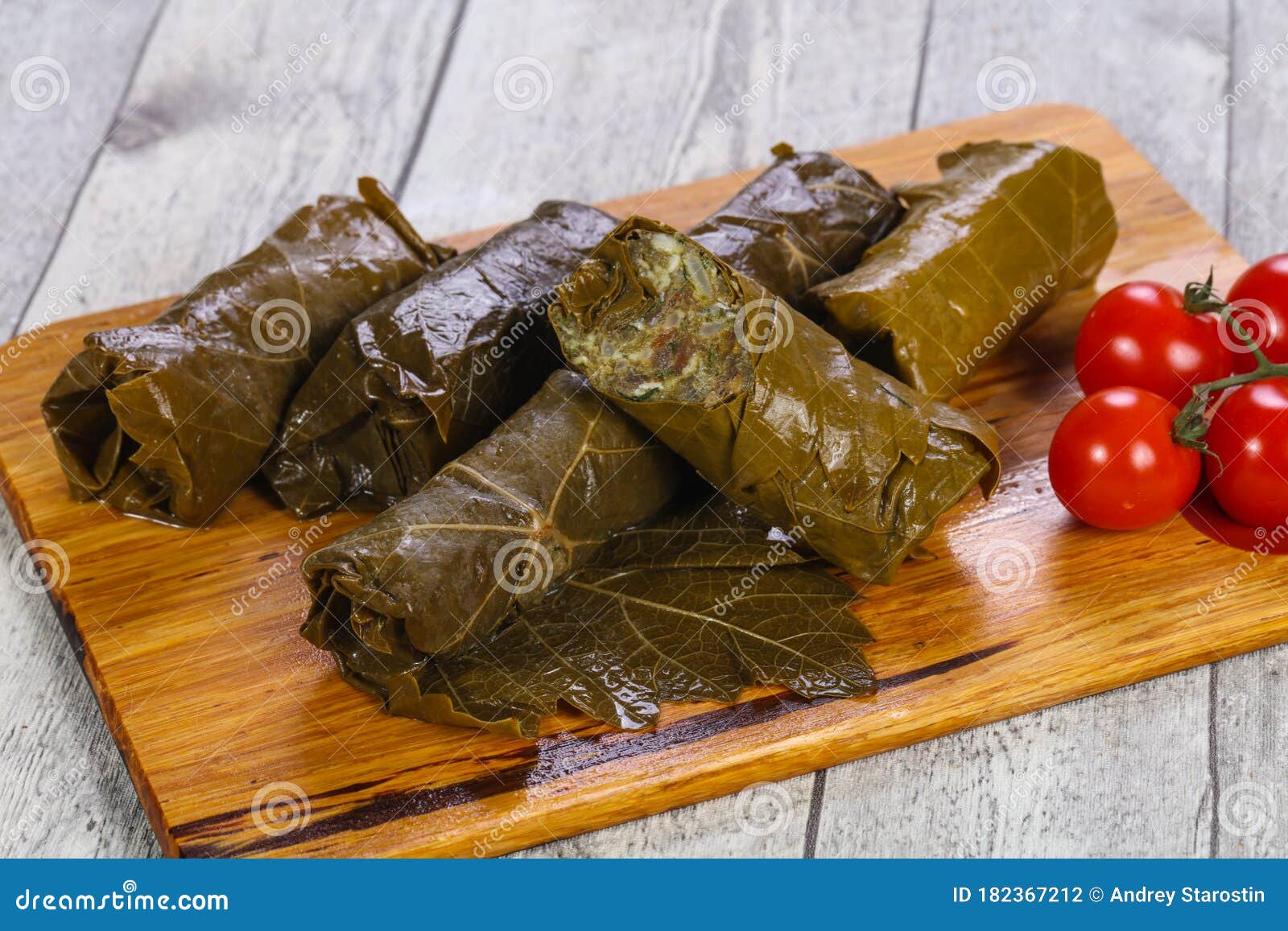 Stuffed dolma with meat stock photo. Image of armenian - 182367212