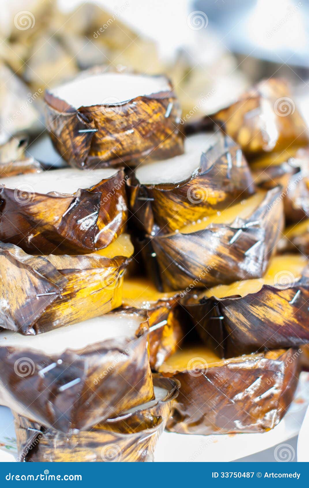 Stuffed Dough Pyramid Dessert Stock Image - Image of stuffed, wooden ...