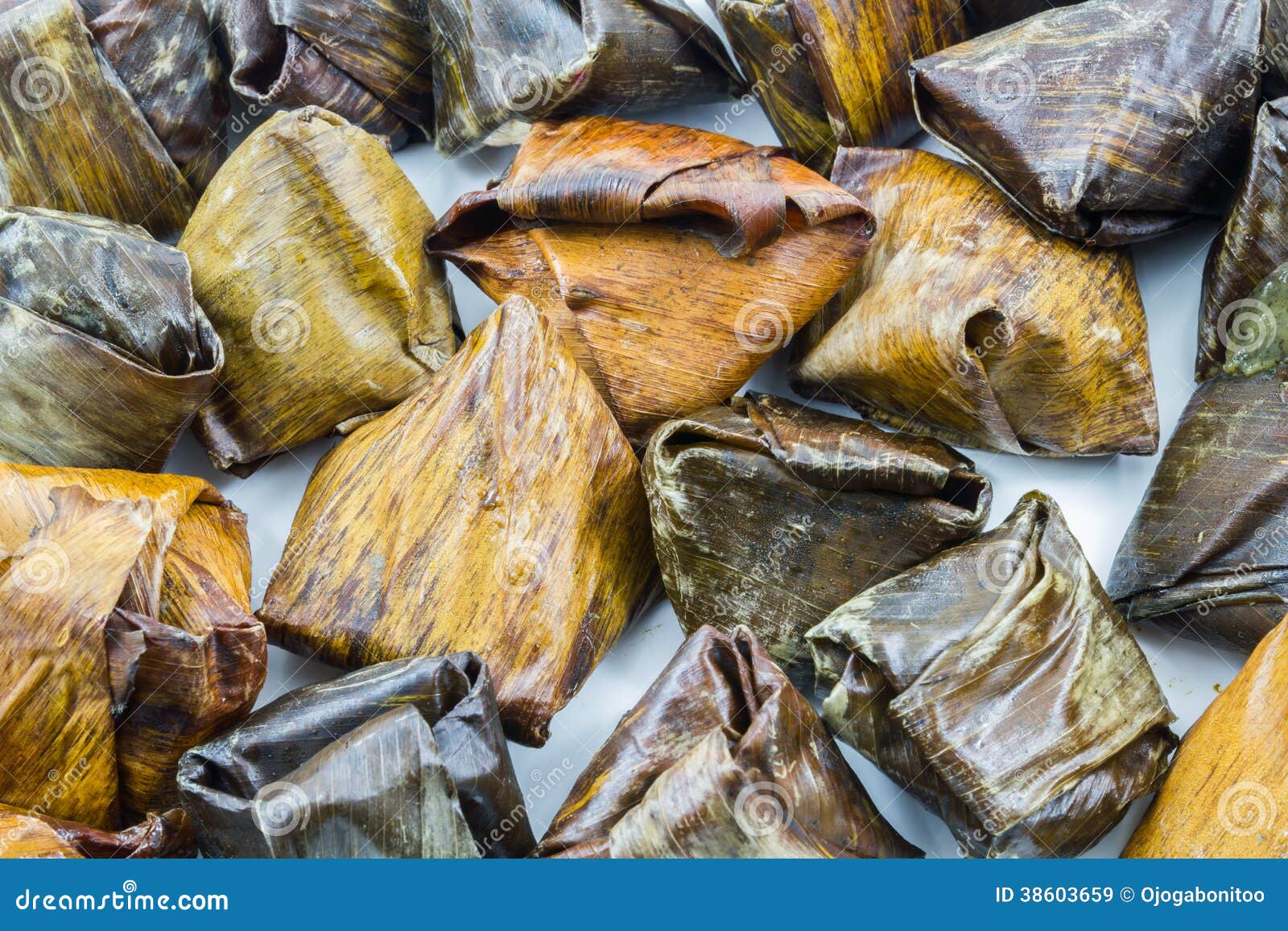 Stuffed Dough Pyramid Dessert Stock Image - Image of thai, pyramid ...