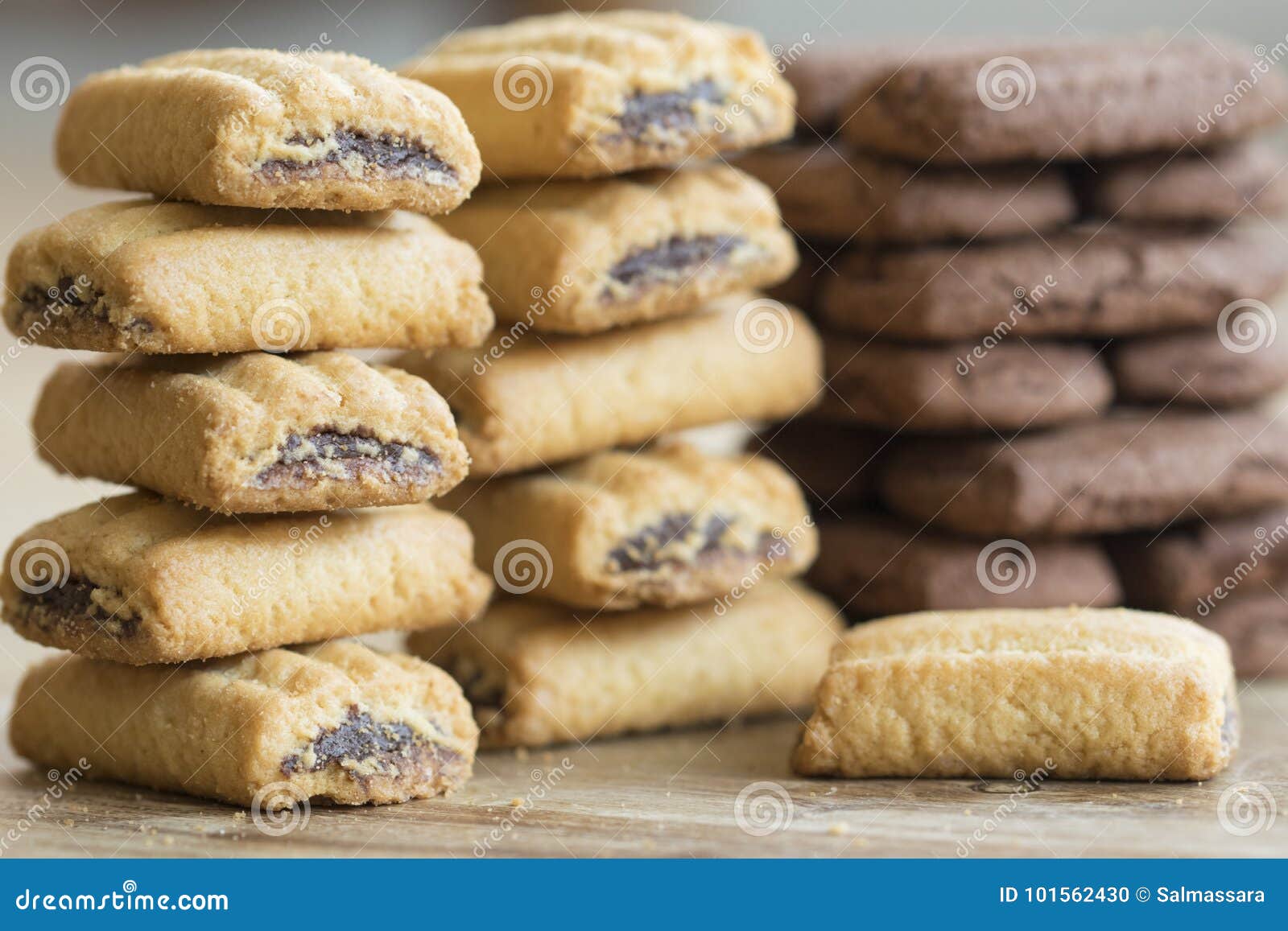 Stuffed and Dried Breakfast Biscuits Stock Photo - Image of patesserie ...