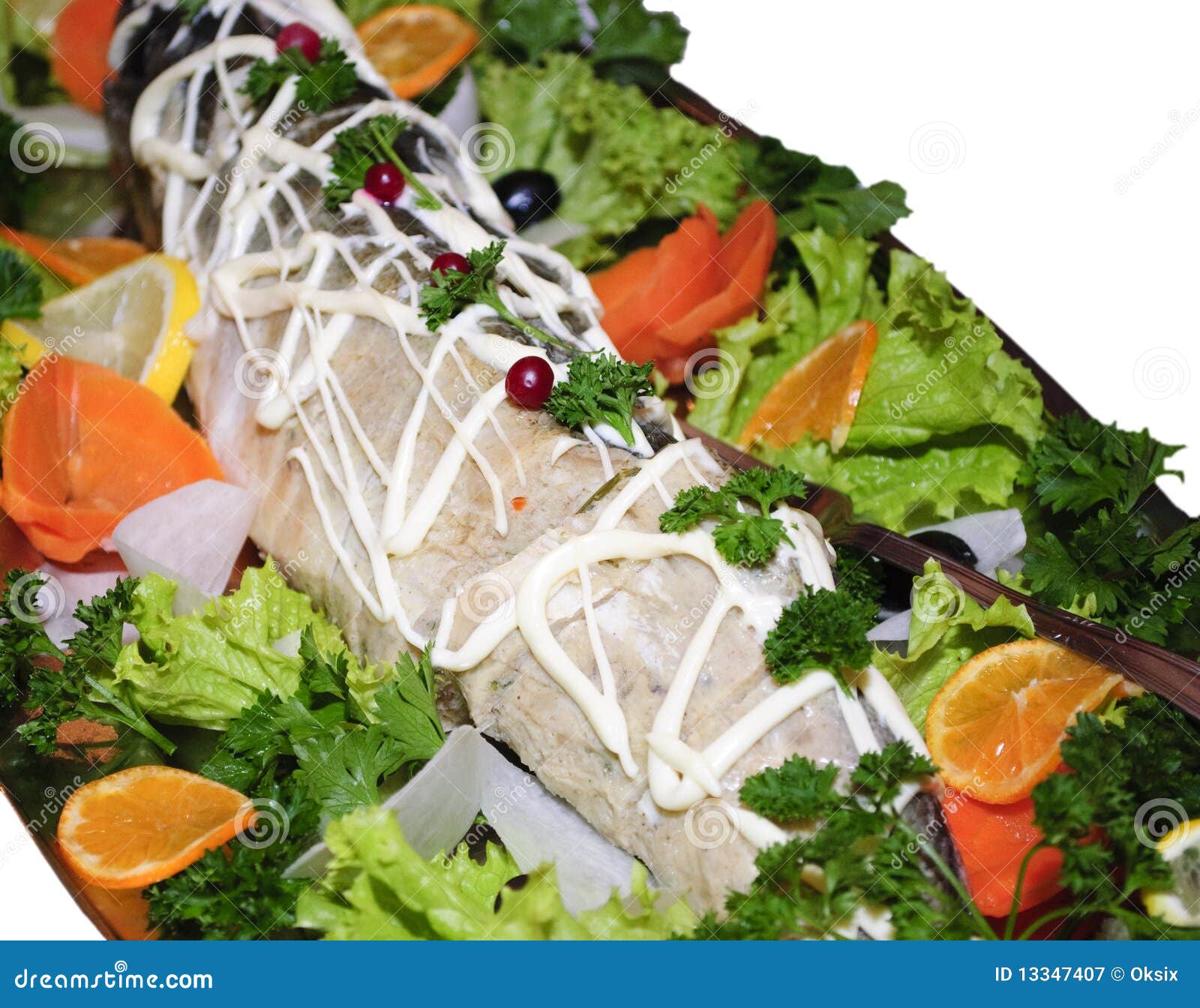 Stuffed fish stock image. Image of fish, spice, vegetable - 13347407