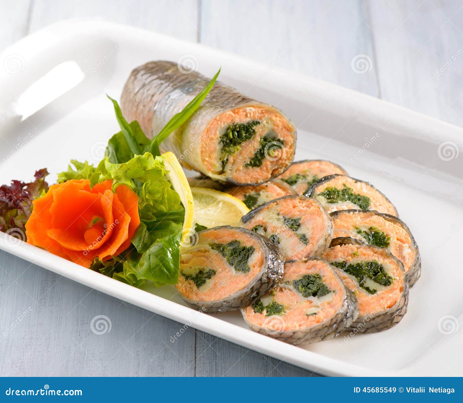 Stuffed fish stock image. Image of vegetable, tasty, roasted - 45685549