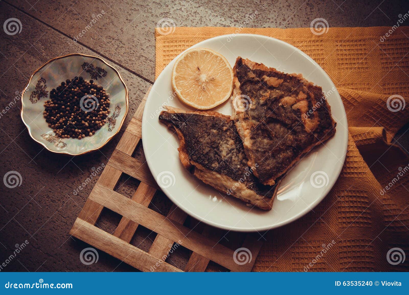 Stuffed flatfish stock photo. Image of fish, haddock - 63535240