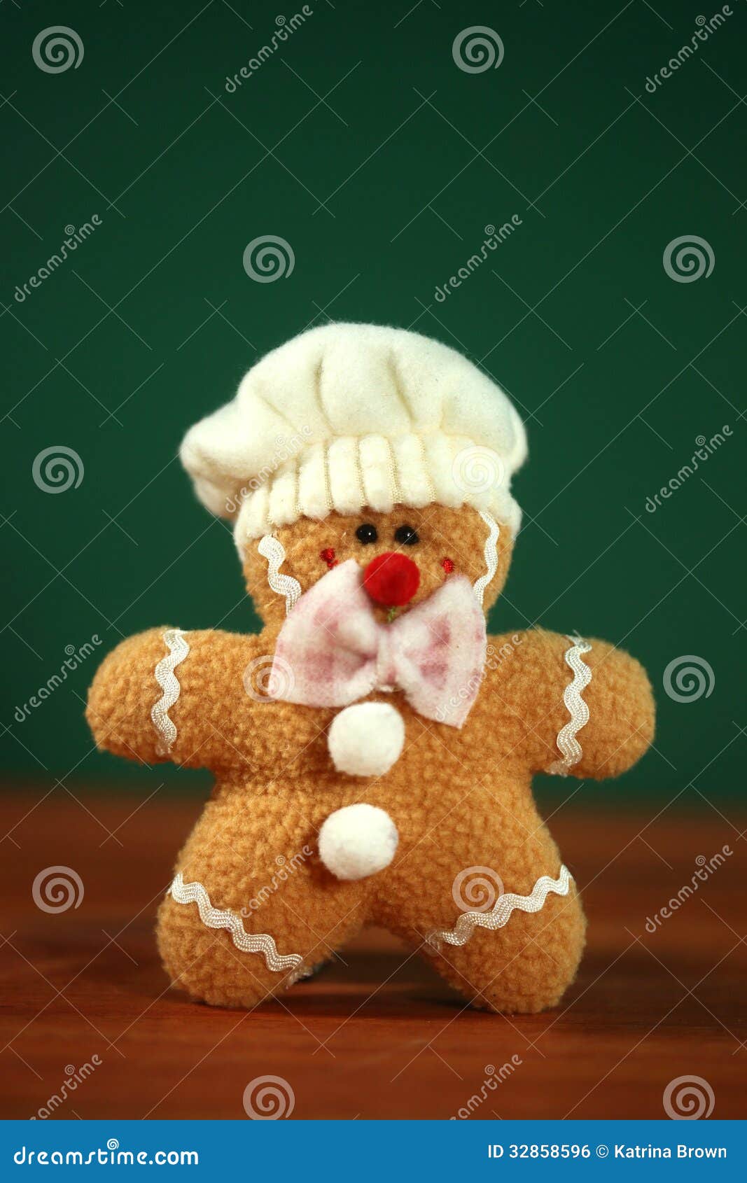 Stuffed Homemade Gingerbread Christmas Man Stock Photo - Image of ...