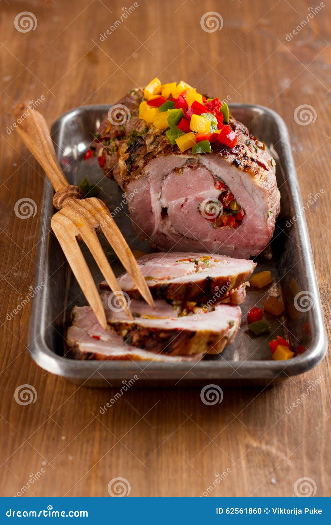 Stuffed meat roll stock photo. Image of healthy, meal - 62561860