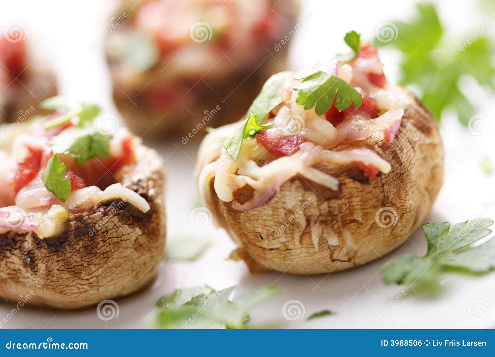 Stuffed mushrooms stock photo. Image of starter, stuffing - 3988506