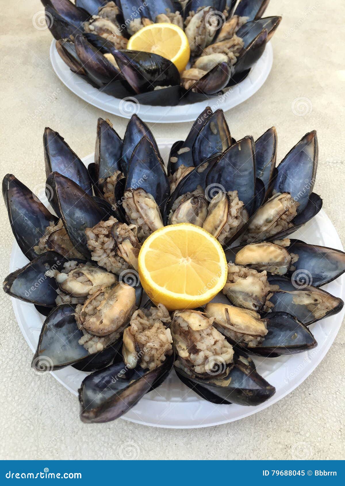 Stuffed mussels stock image. Image of mussel, fish, istanbul - 79688045