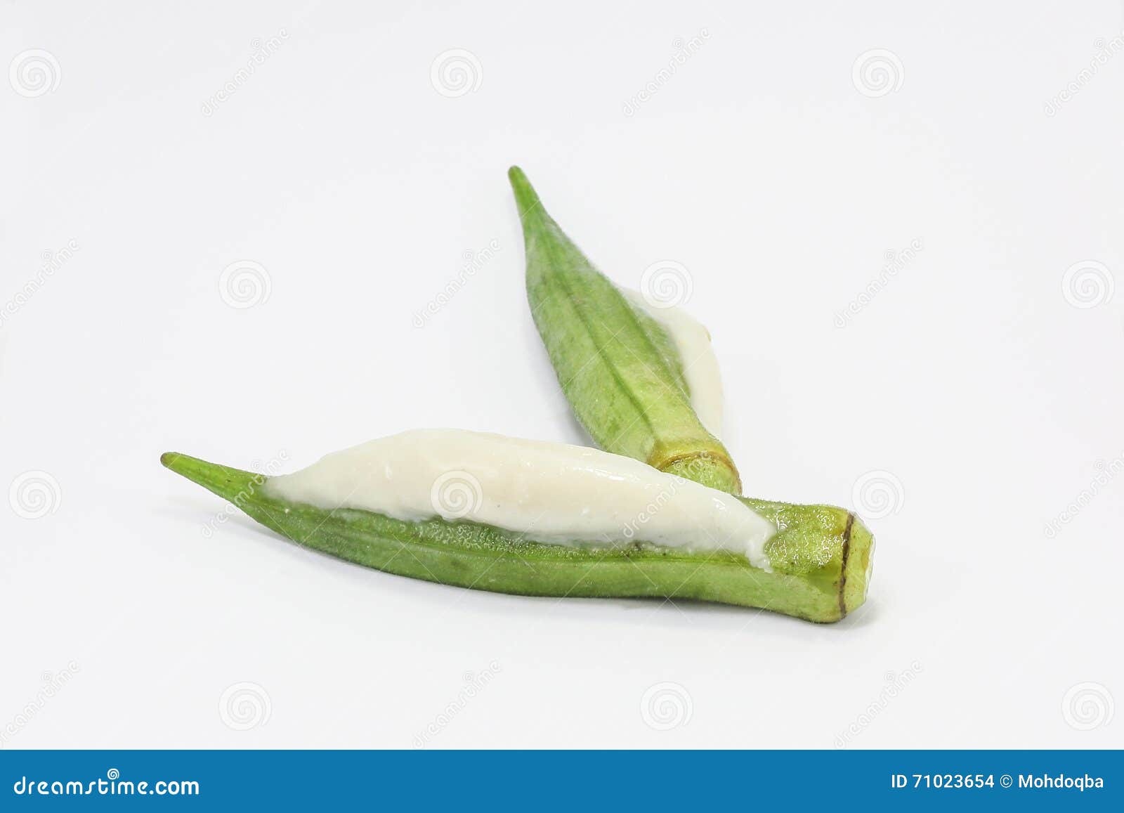 Stuffed okra with fish stock photo. Image of meat, delicious - 71023654