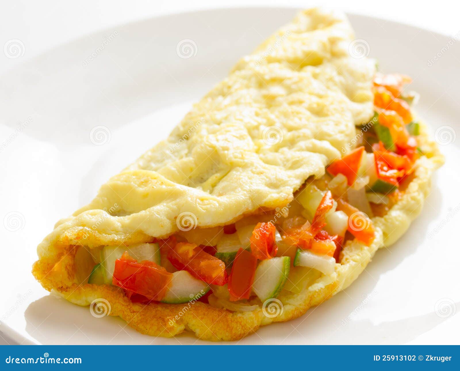 Stuffed omelette stock photo. Image of horizontal, vegetable - 25913102