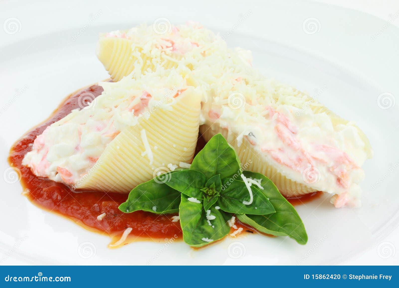Stuffed Pasta Shells. Conchiglie. Stock Photo - Image of ready, meal ...