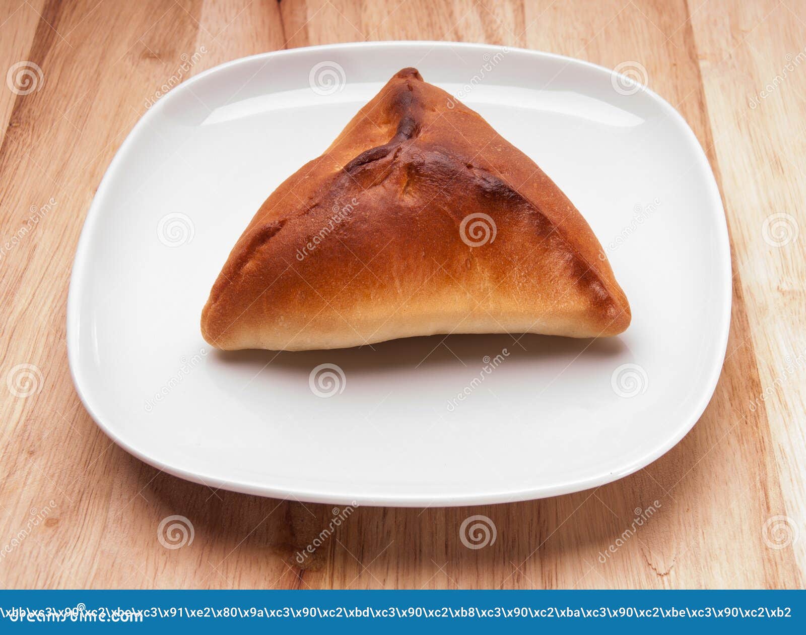 Stuffed Patties on a Dish on an Wooden Table Stock Image - Image of ...