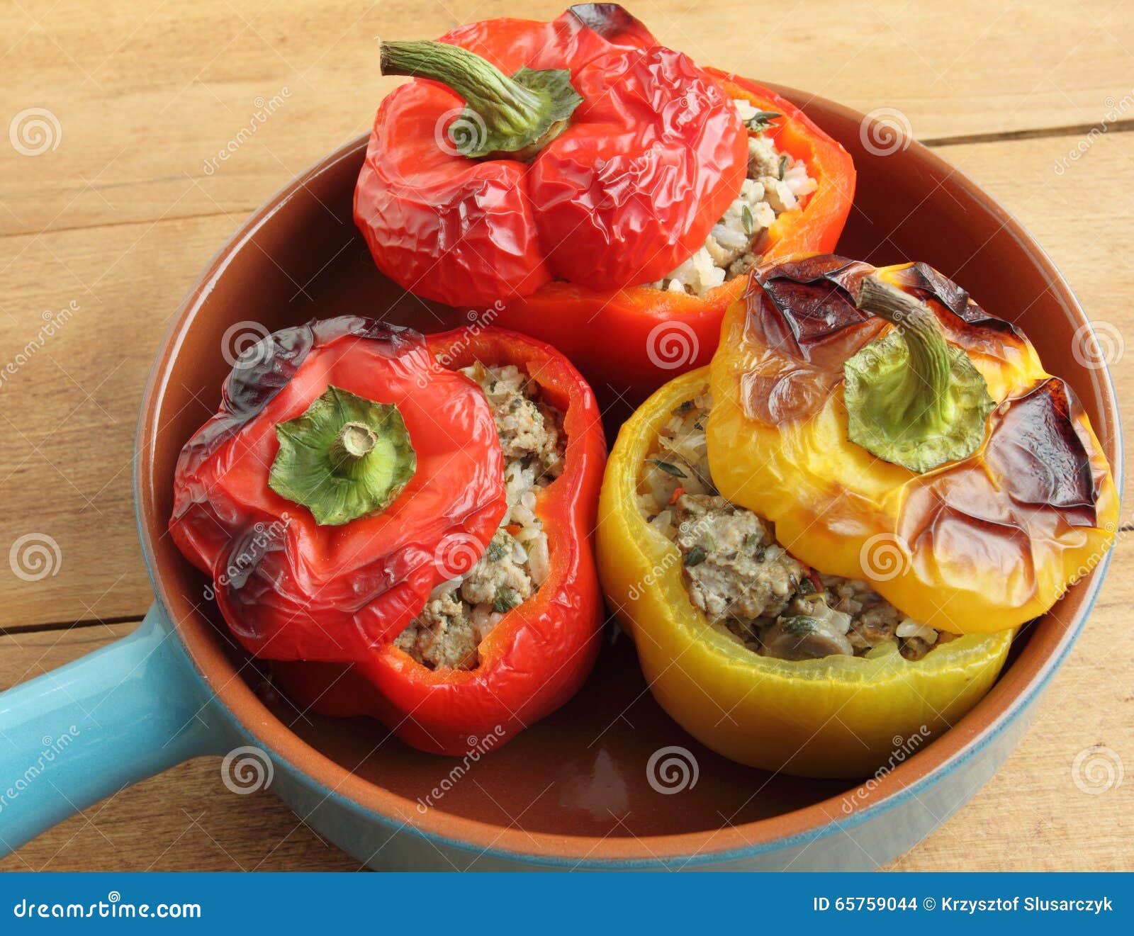 Stuffed peppers stock photo. Image of meat, paprika, yellow - 65759044