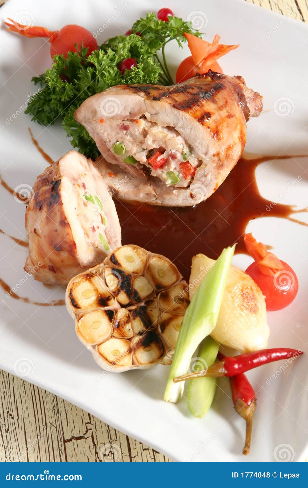 Stuffed rabbit stock photo. Image of sauce, cookie, pepper - 1774048