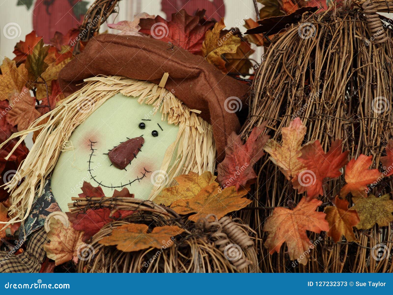 Stuffed Scarecrow With A Hat Royalty-Free Stock Photography ...