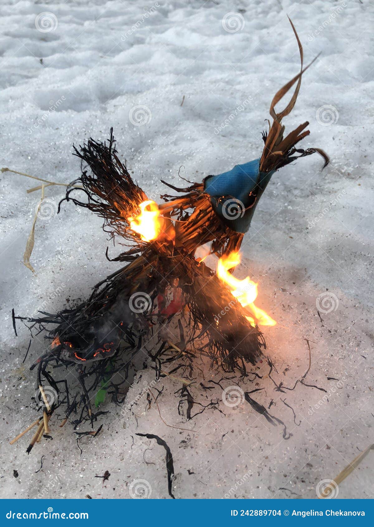 Stuffed Straw for Pancake Day Stock Photo - Image of view, straw: 242889704