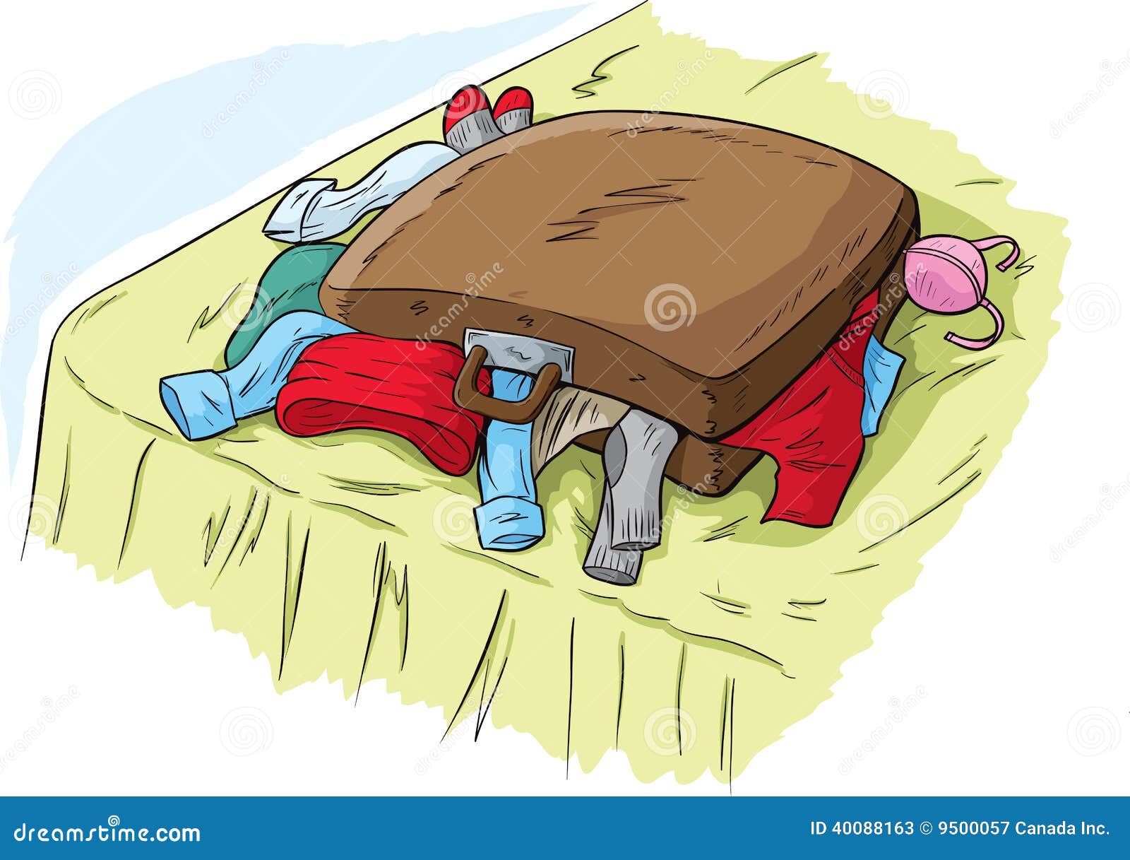 Stuffed Suitcase Stock Illustrations – 157 Stuffed Suitcase Stock ...