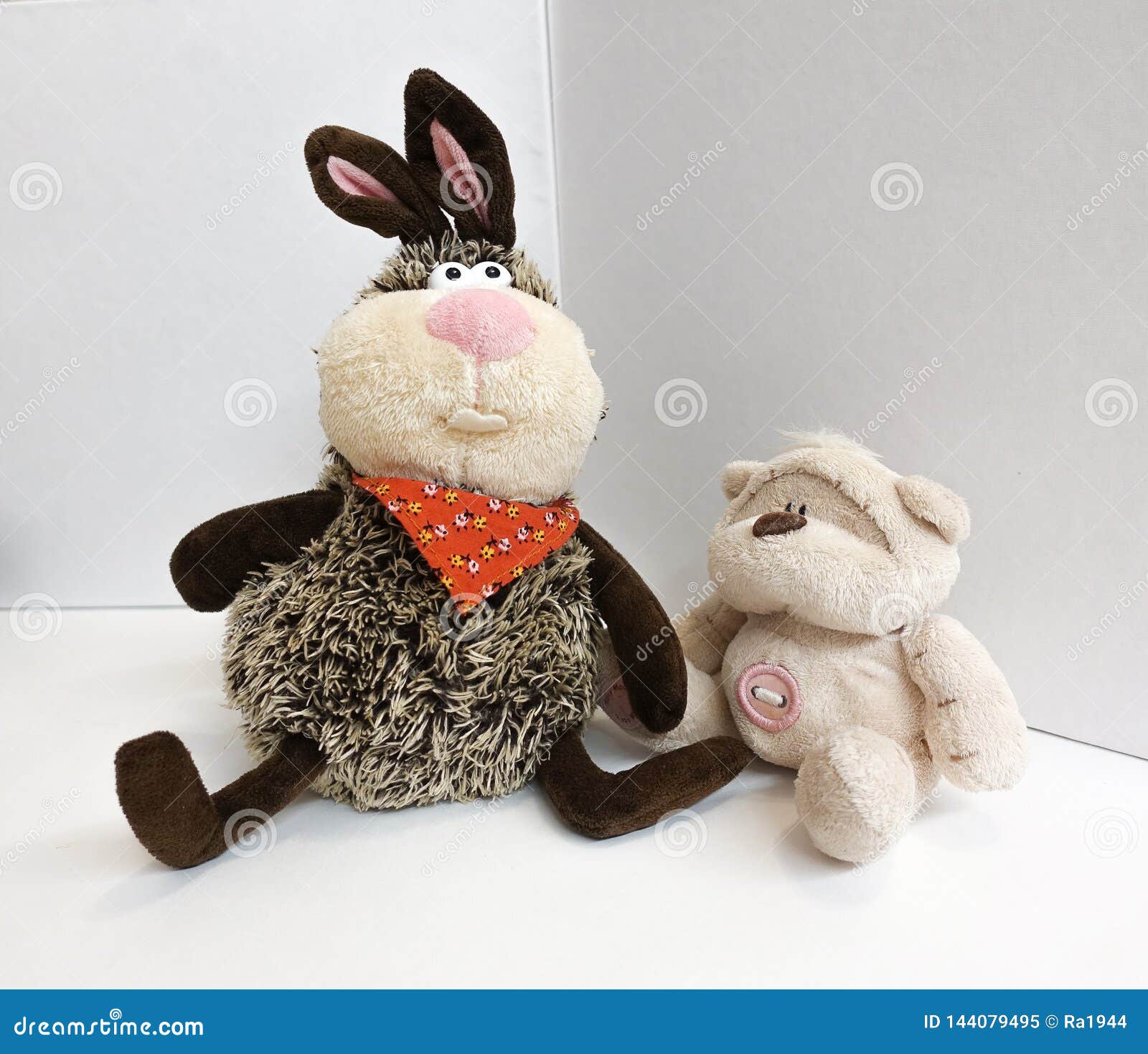 Hare Toy And Teddy Bear Stock Photography | CartoonDealer.com #19629116