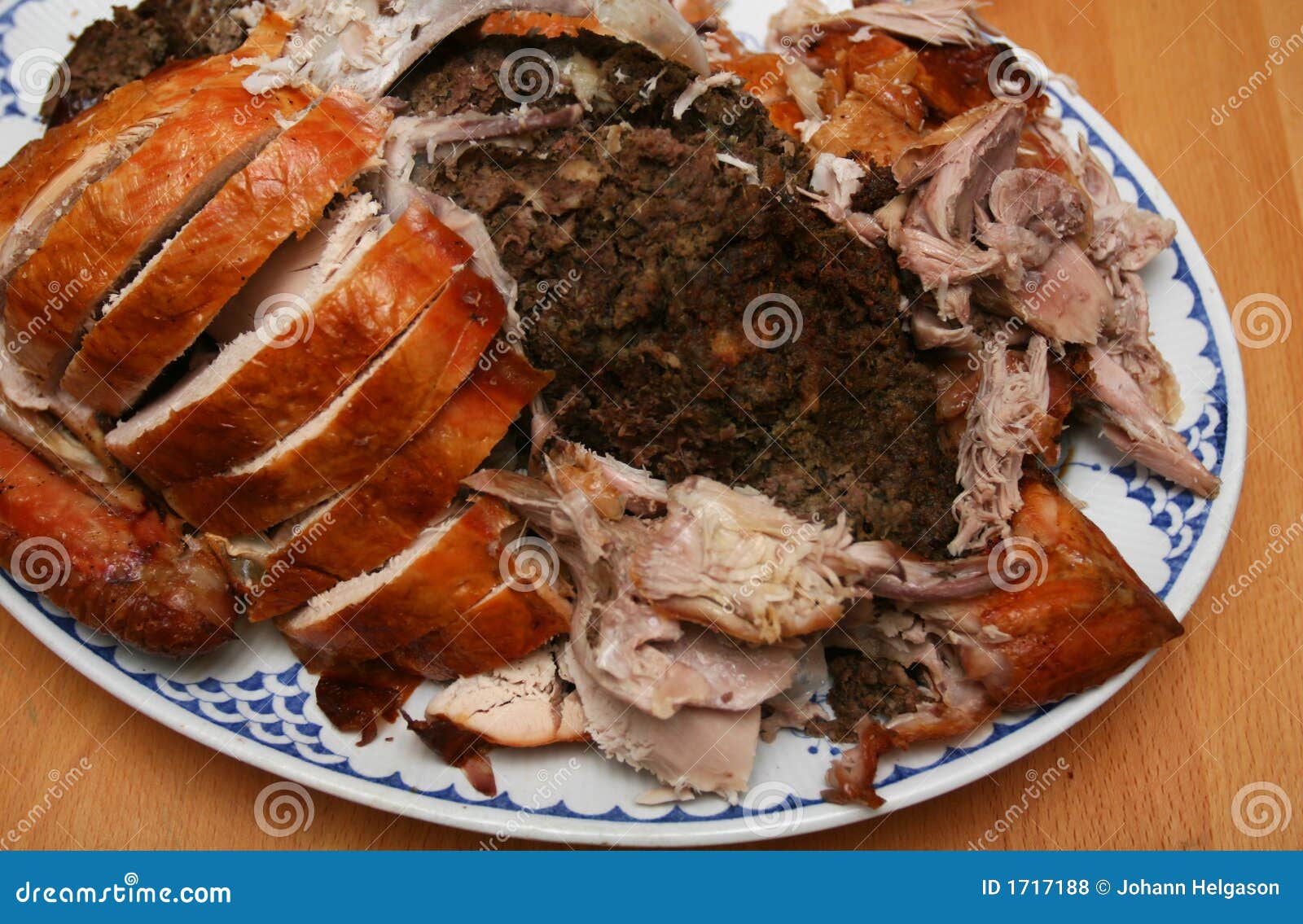 Stuffed Tureky Dinner stock photo. Image of stuffed, oven - 1717188