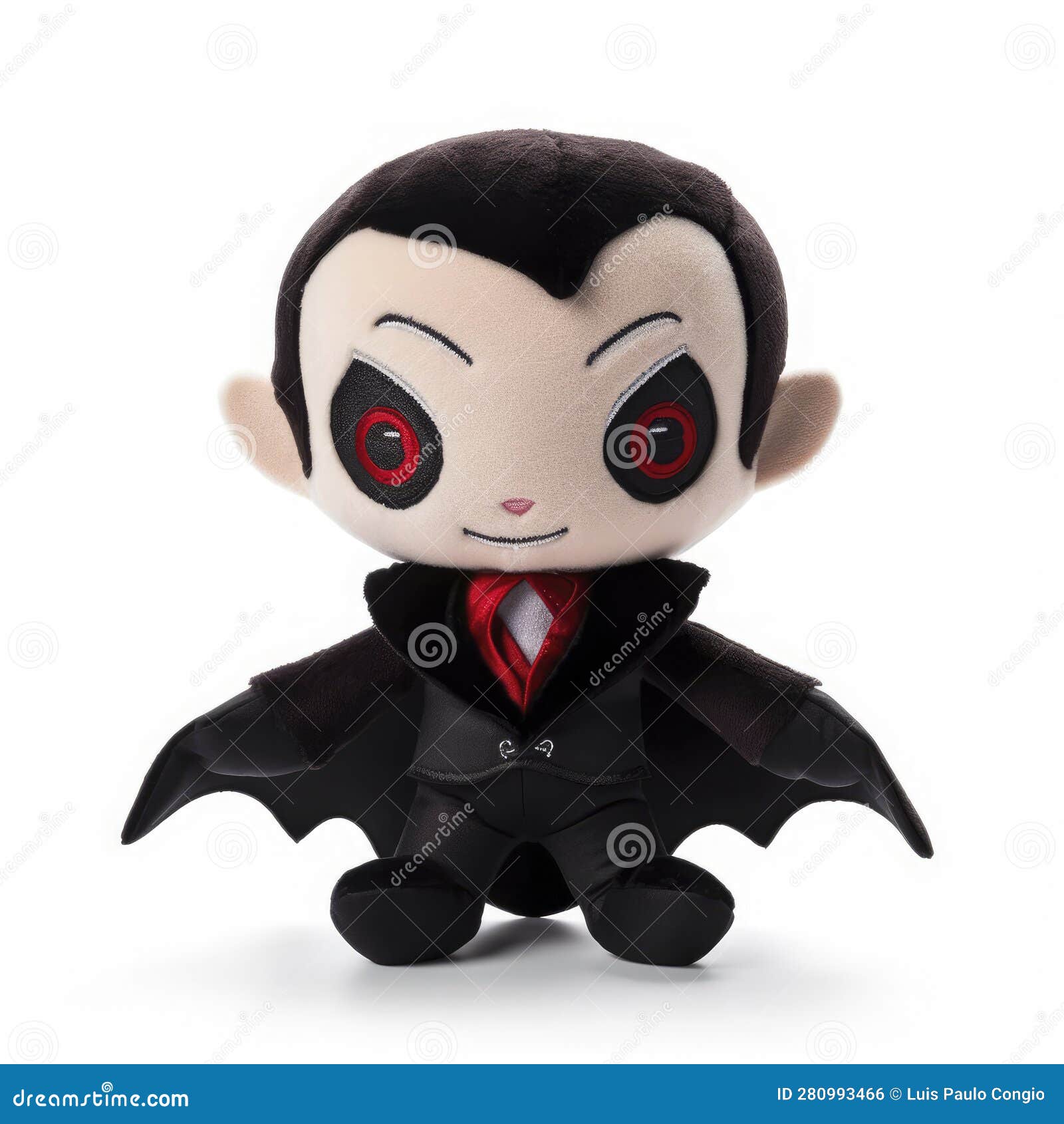A Stuffed Vampire in Black Clothes Stock Photo - Illustration of girl ...