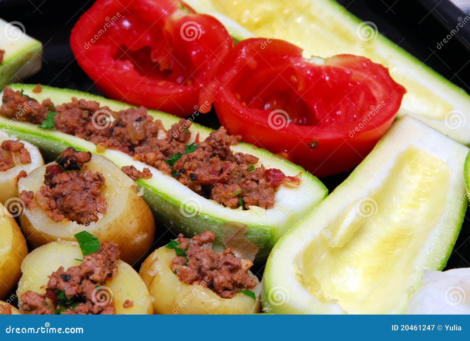 Stuffed vegetables stock image. Image of healthy, baking - 20461247