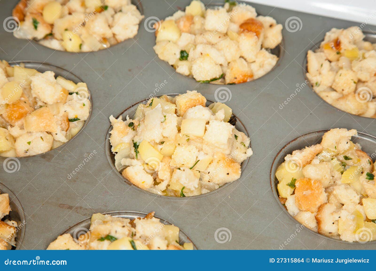 Stuffin Muffins stock photo. Image of holiday, parsley - 27315864