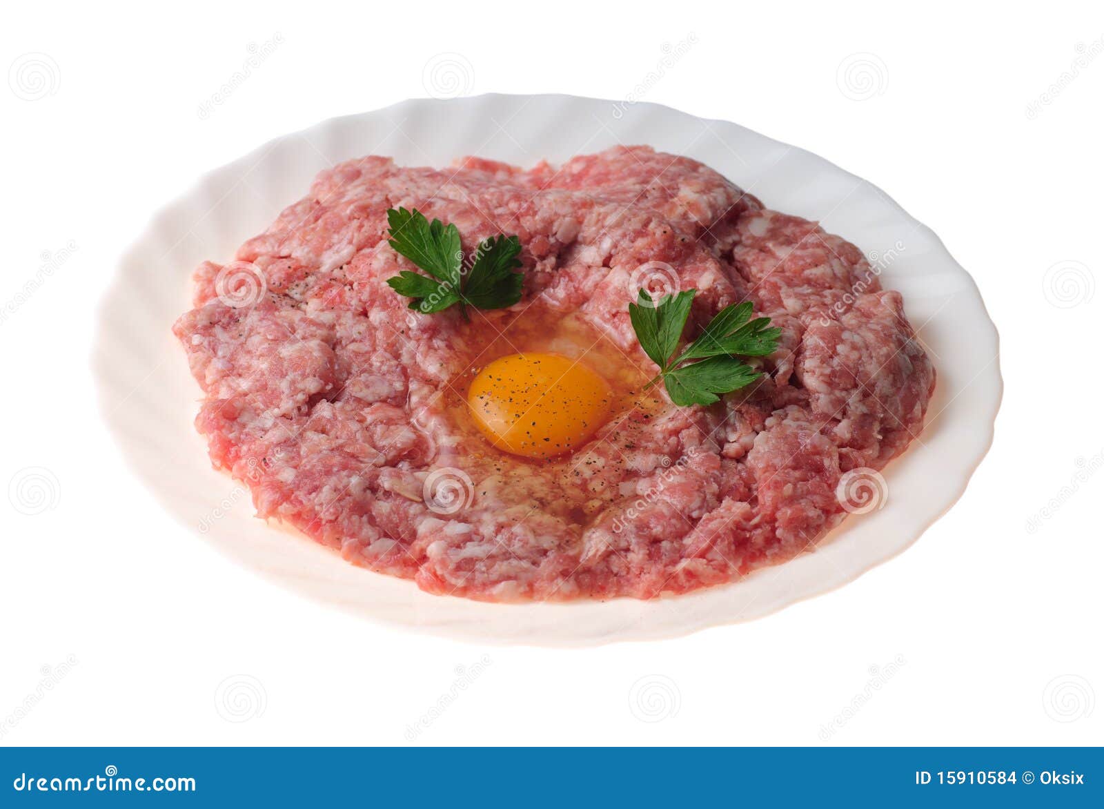 Stuffing in plate stock photo. Image of tartare, protein - 15910584