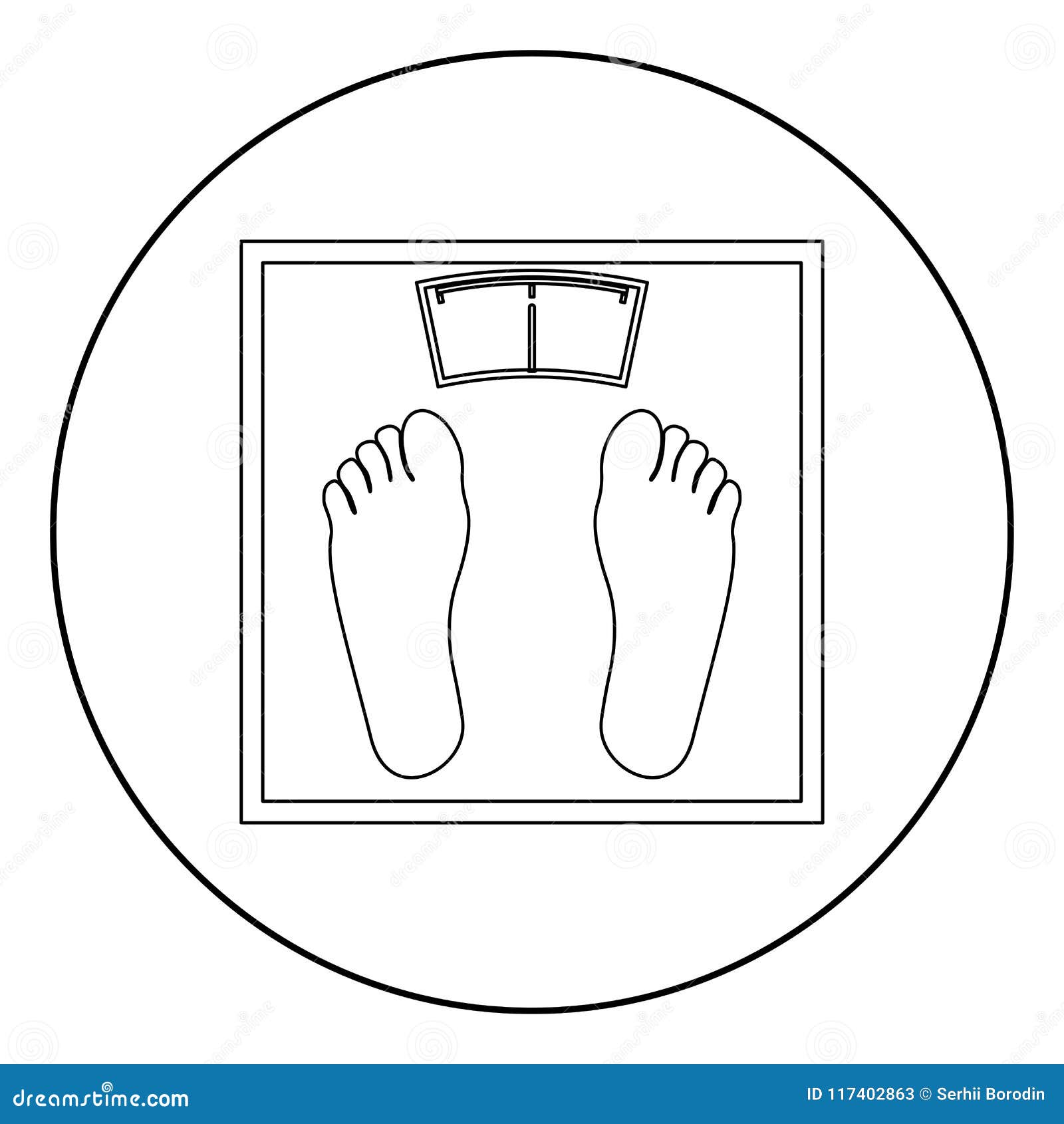 Stuft Schwarze Farbe Der Ikone Im Kreis Ein Vektor Abbildung ...