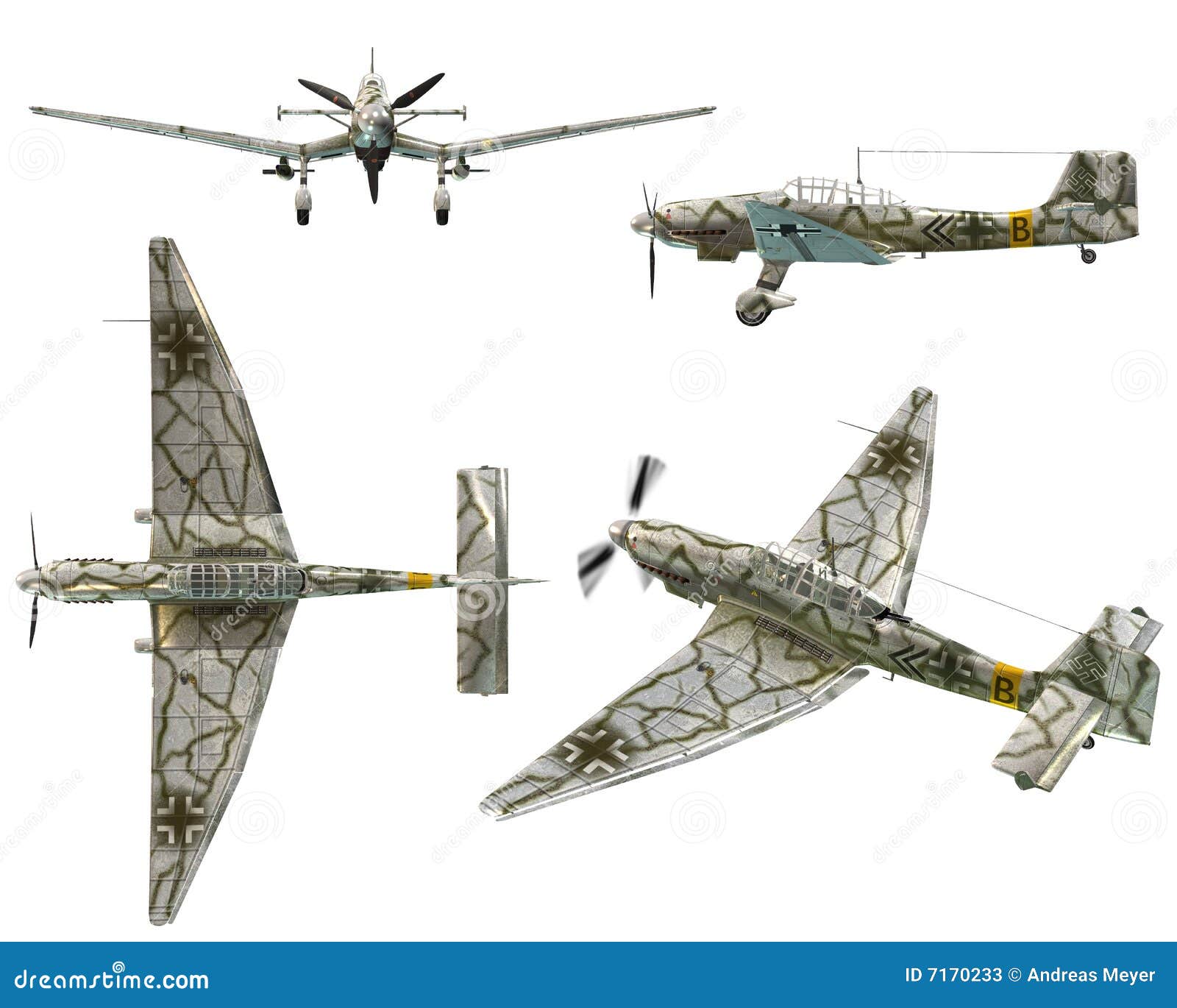 Stuka de ju87d illustration stock. Illustration of piqué - 7170233