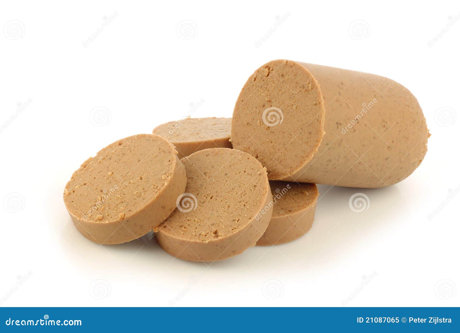 Stukken Van Traditionele Nederlandse Leverworst Stock Afbeelding ...