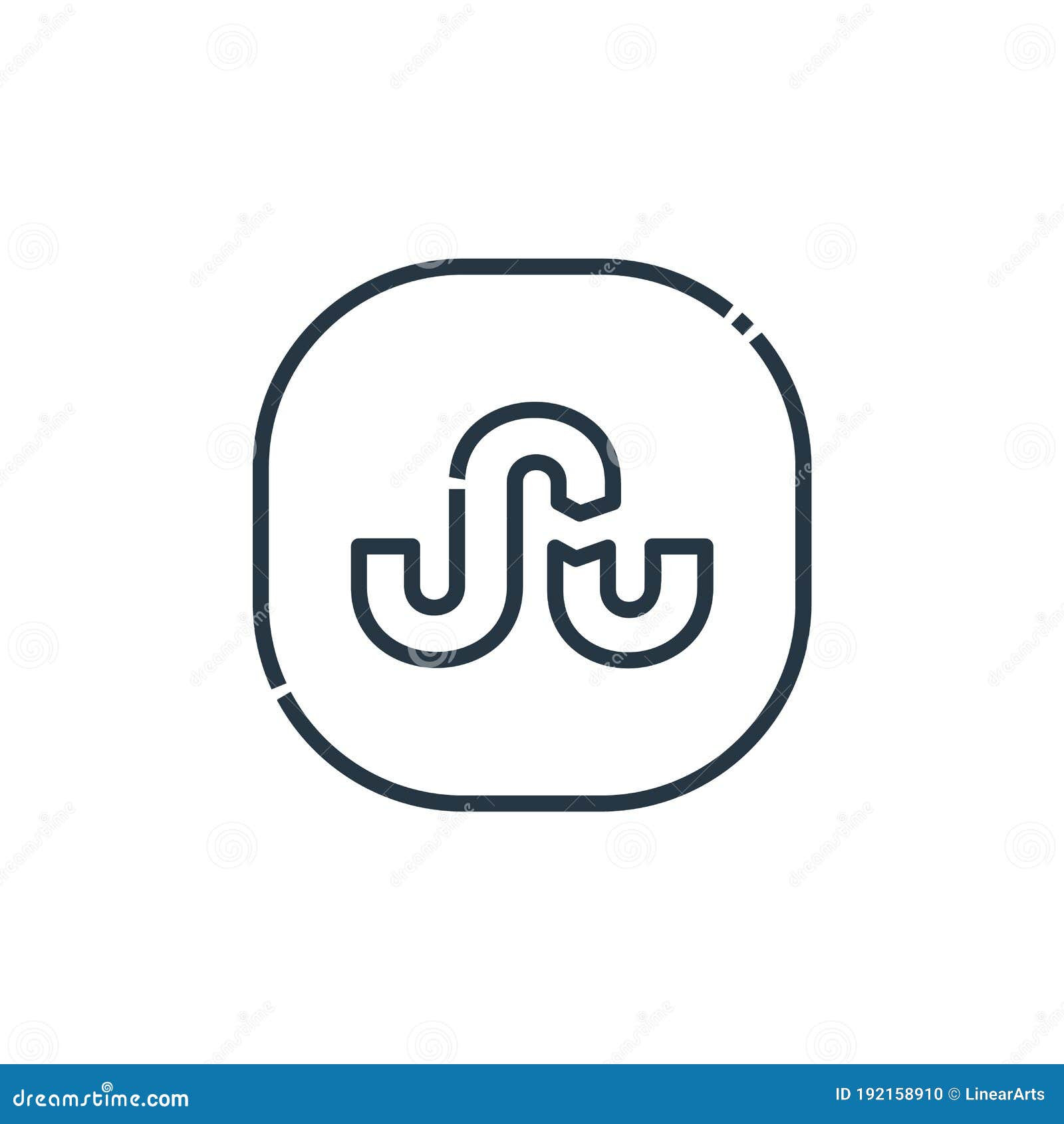 Stumbleupon Icon Vector from Social Media Logos Concept. Thin Line ...