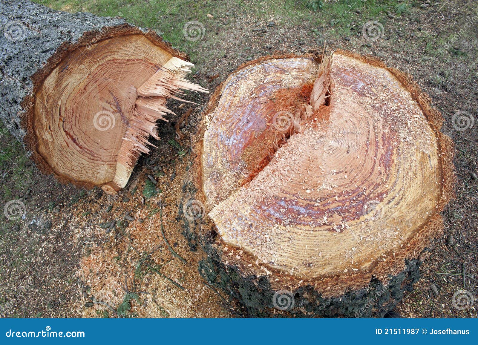 Stump of cut tree stock image. Image of tree, chips, cortex - 21511987