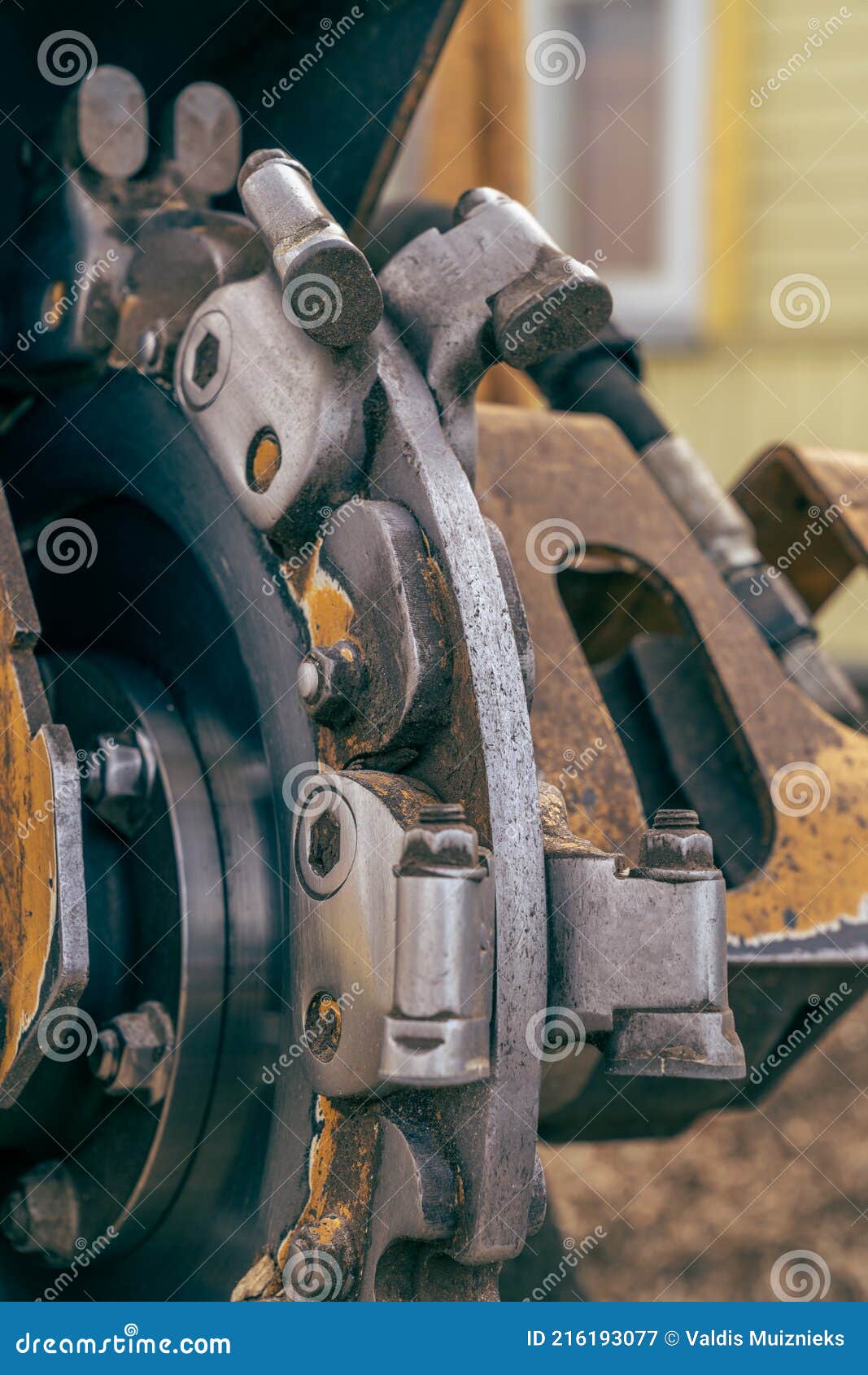 Stump Grinder Cutting Disc and Cutting Teeth Stock Image - Image of ...