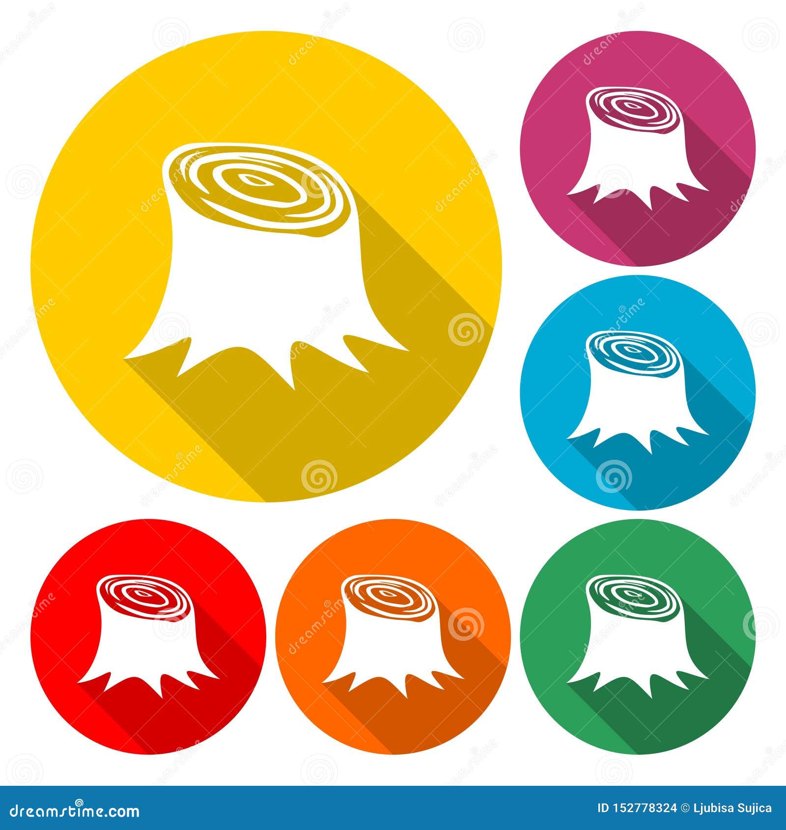Stump icon - Illustration stock vector. Illustration of annual - 152778324