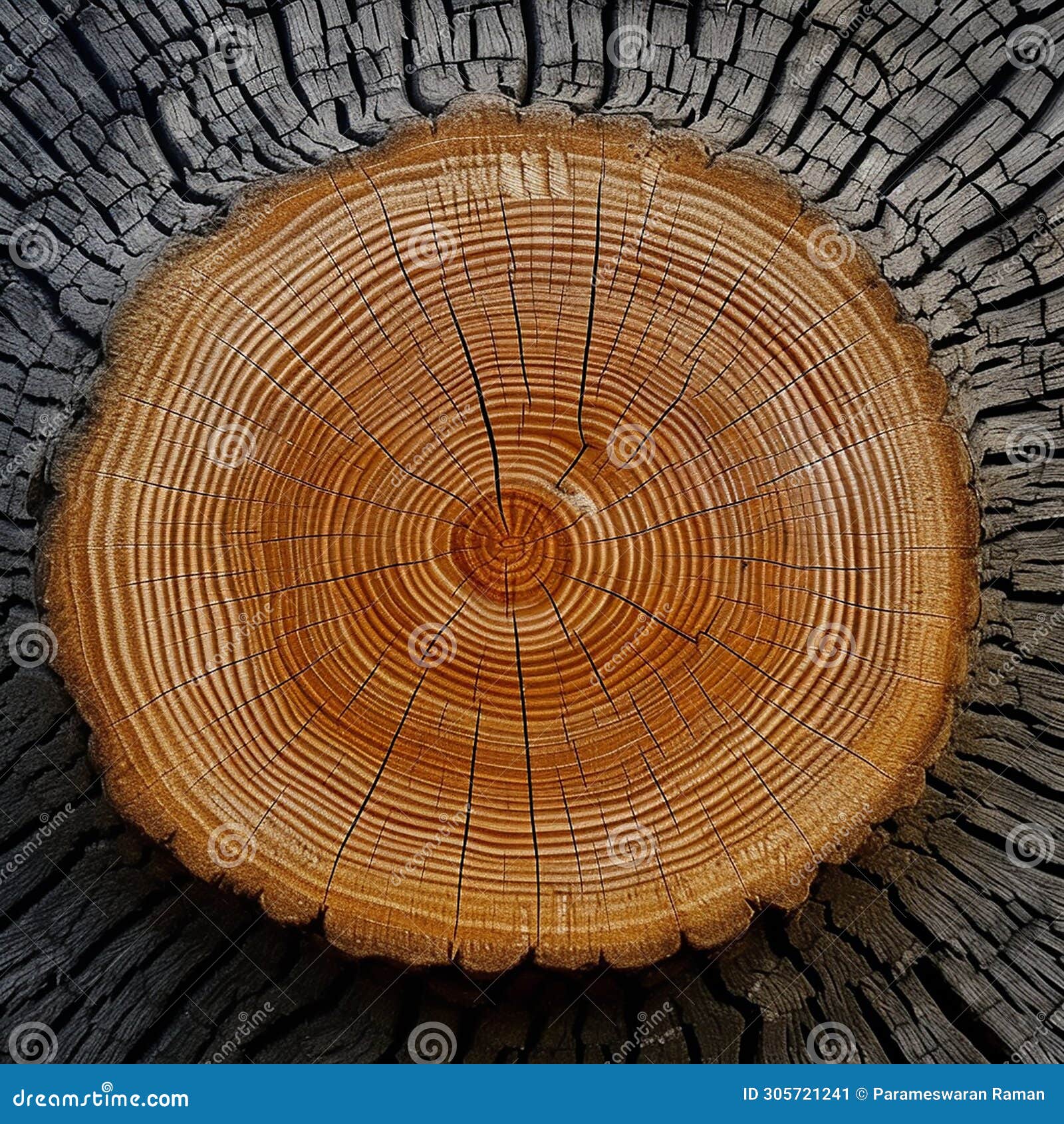 Stump of oak tree stock illustration. Illustration of industry - 305721241