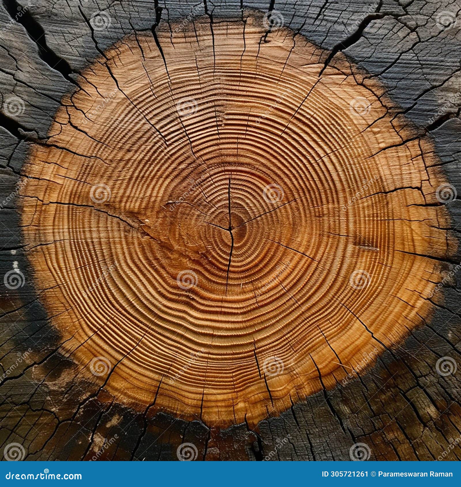 Stump of oak tree stock illustration. Illustration of slice - 305721261