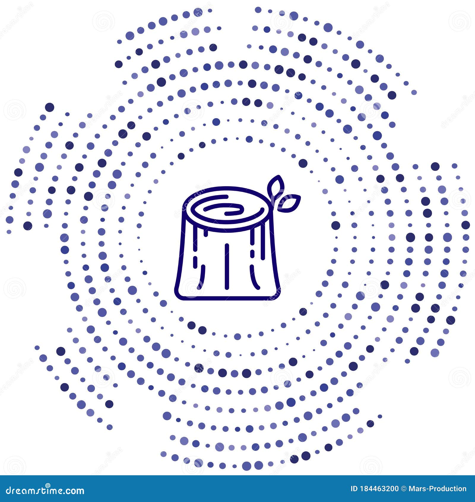 Stump Vector Icon. Stump Editable Stroke. Stump Linear Symbol for Use ...