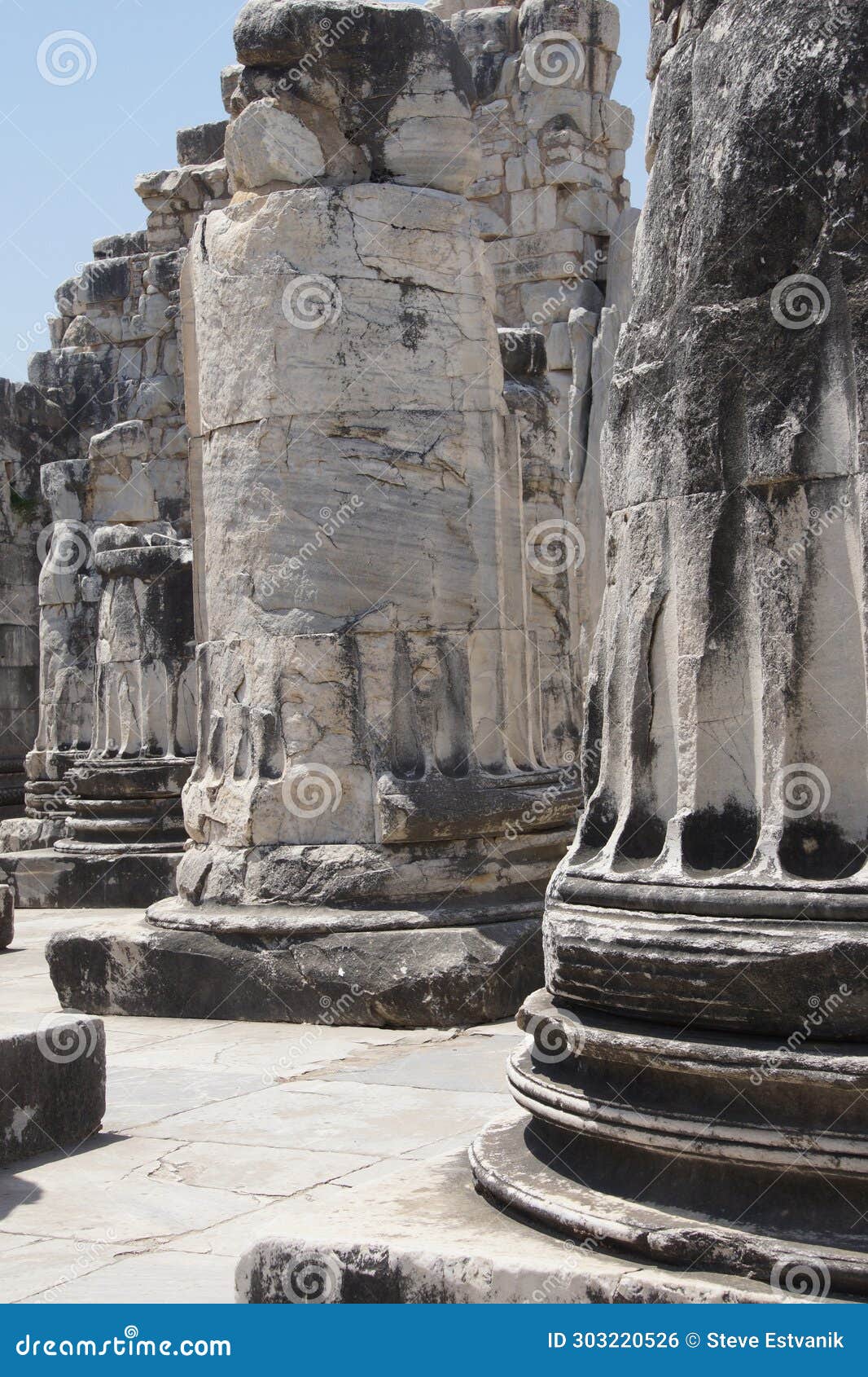 Stumps Of Massive Stone Columns Royalty-Free Stock Photography ...
