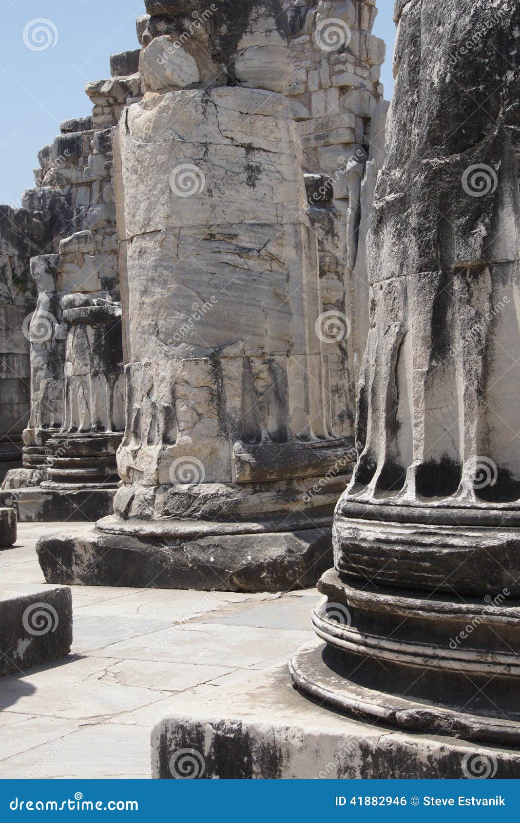 Stumps Of Massive Stone Columns Royalty-Free Stock Photography ...