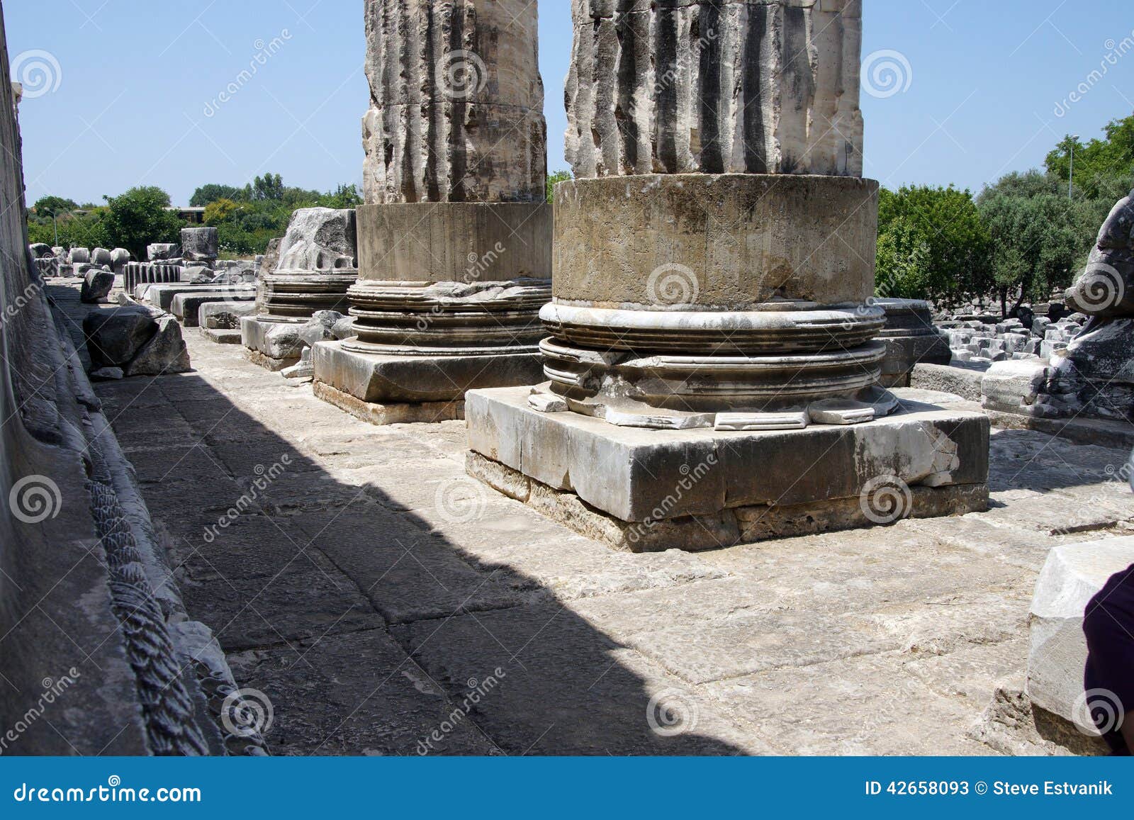 Stumps Of Massive Stone Columns Royalty-Free Stock Photography ...