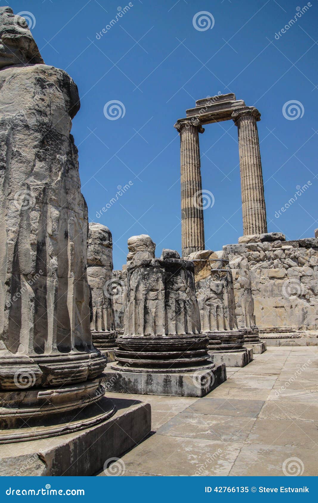 Stumps Of Massive Stone Columns Royalty-Free Stock Photography ...