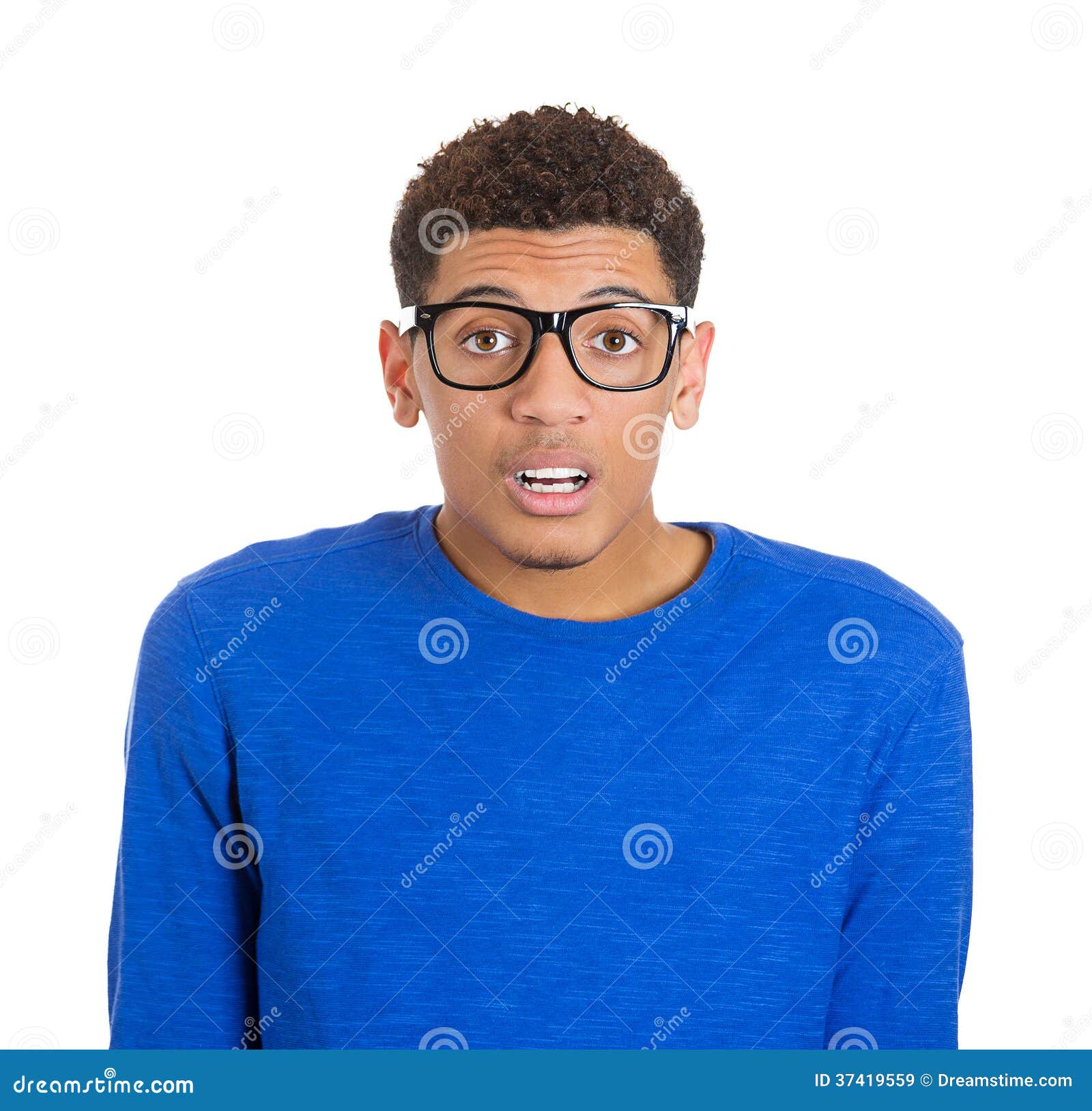Stunned nerd man stock image. Image of shocked, paralyzed - 37419559