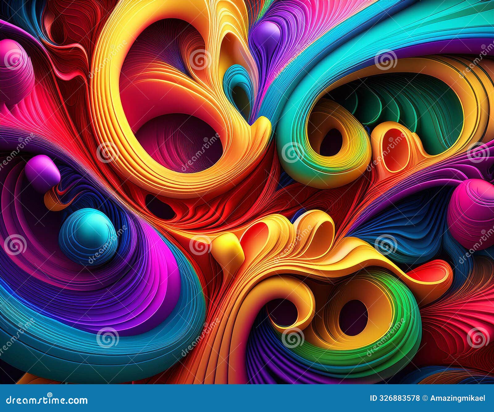Stunning Abstract Background with Intertwining Shapes for Creative ...