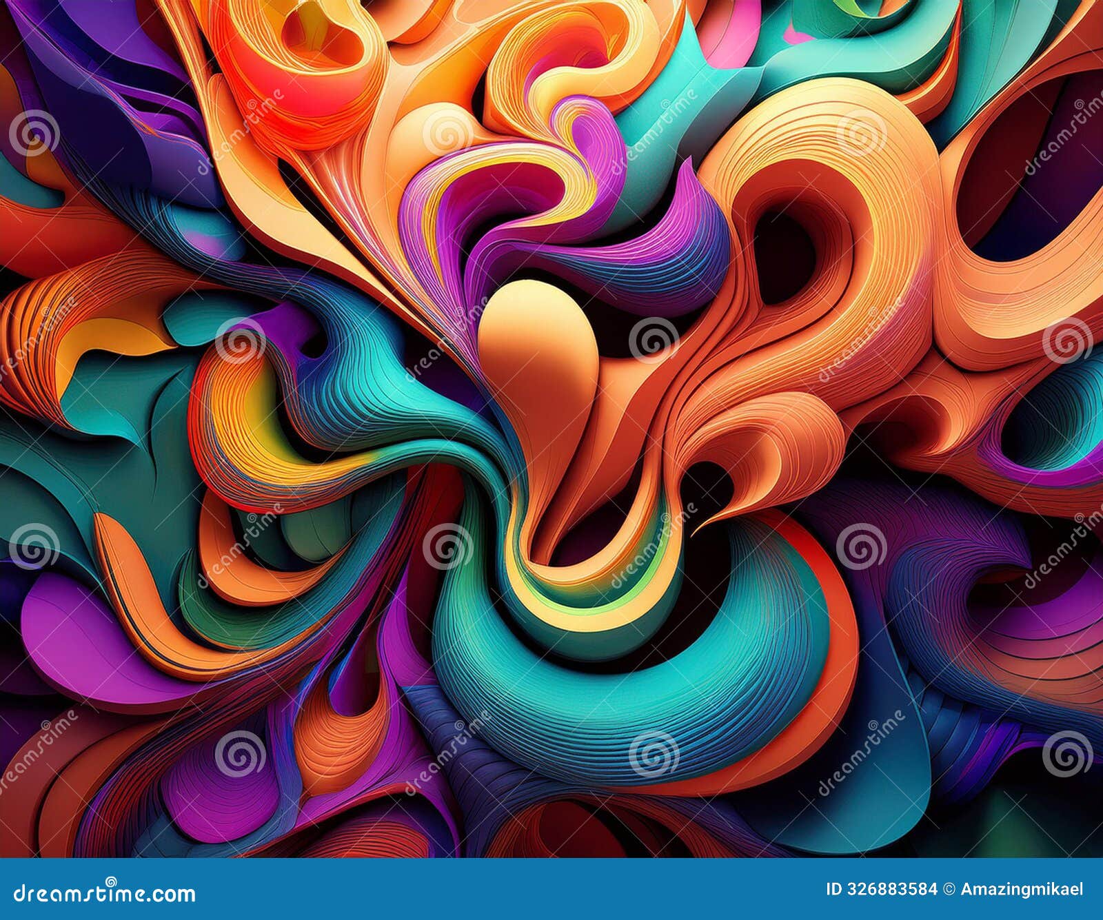 Stunning Abstract Background with Intertwining Shapes for Creative ...