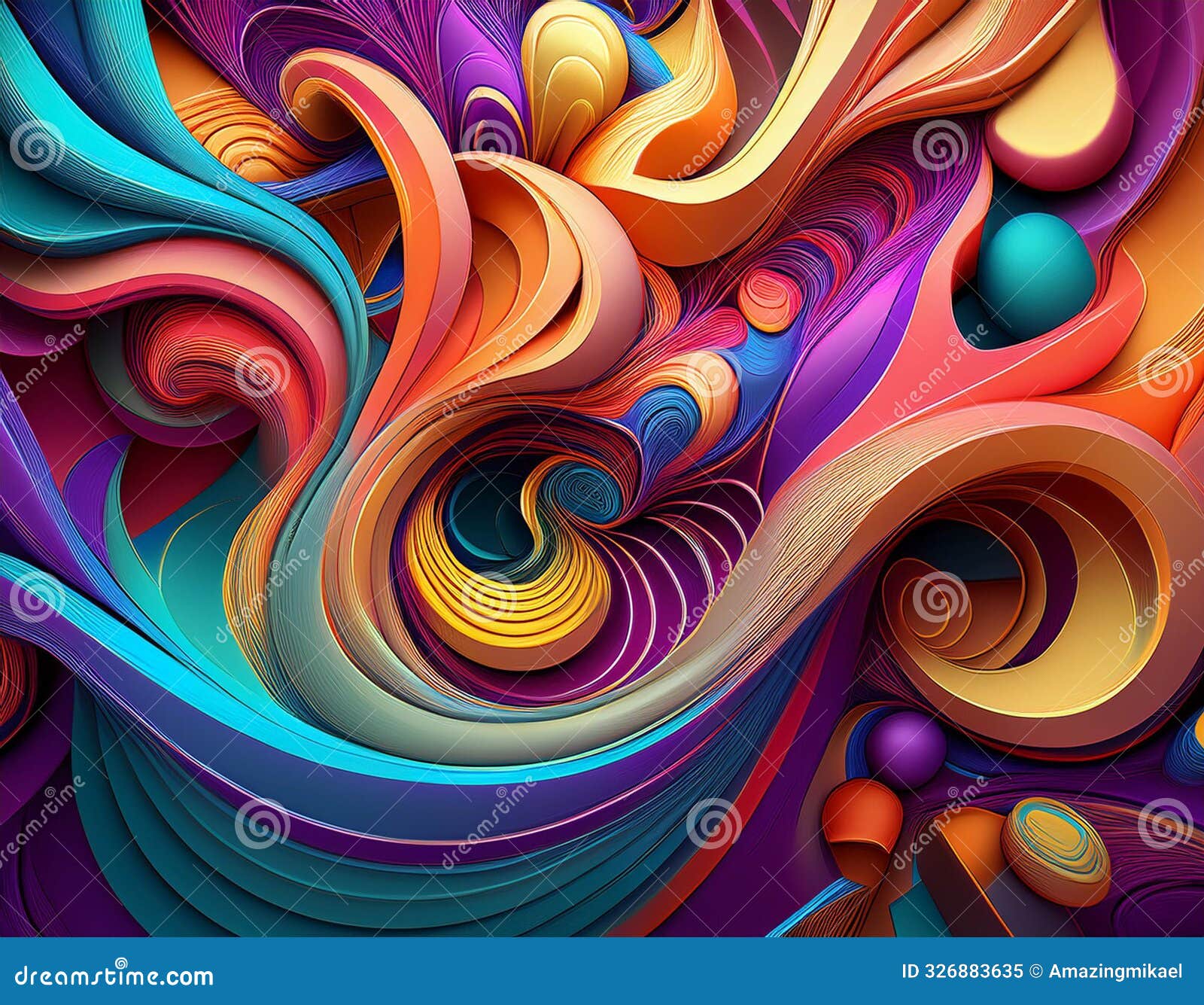 Stunning Abstract Background with Intertwining Shapes for Creative ...